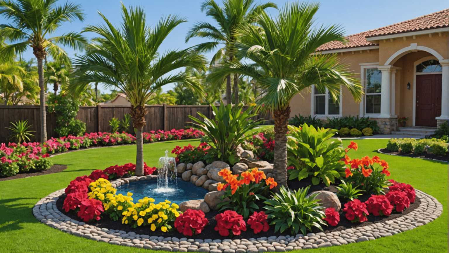 Idee Parterre Avec Palmier